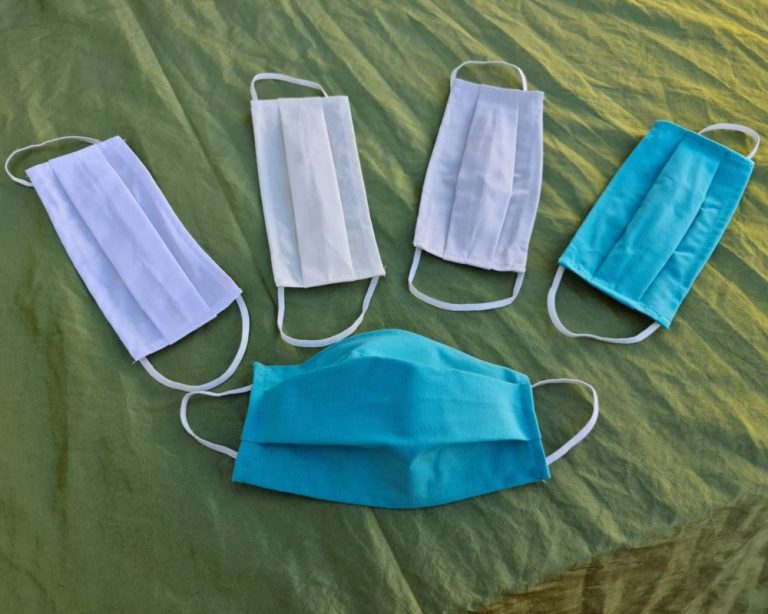 Pack of 5 washable prevention masks 100% cotton